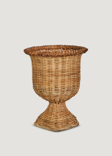 Woven Rattan Urn Planter | Shop Planter Pots at Afloral
