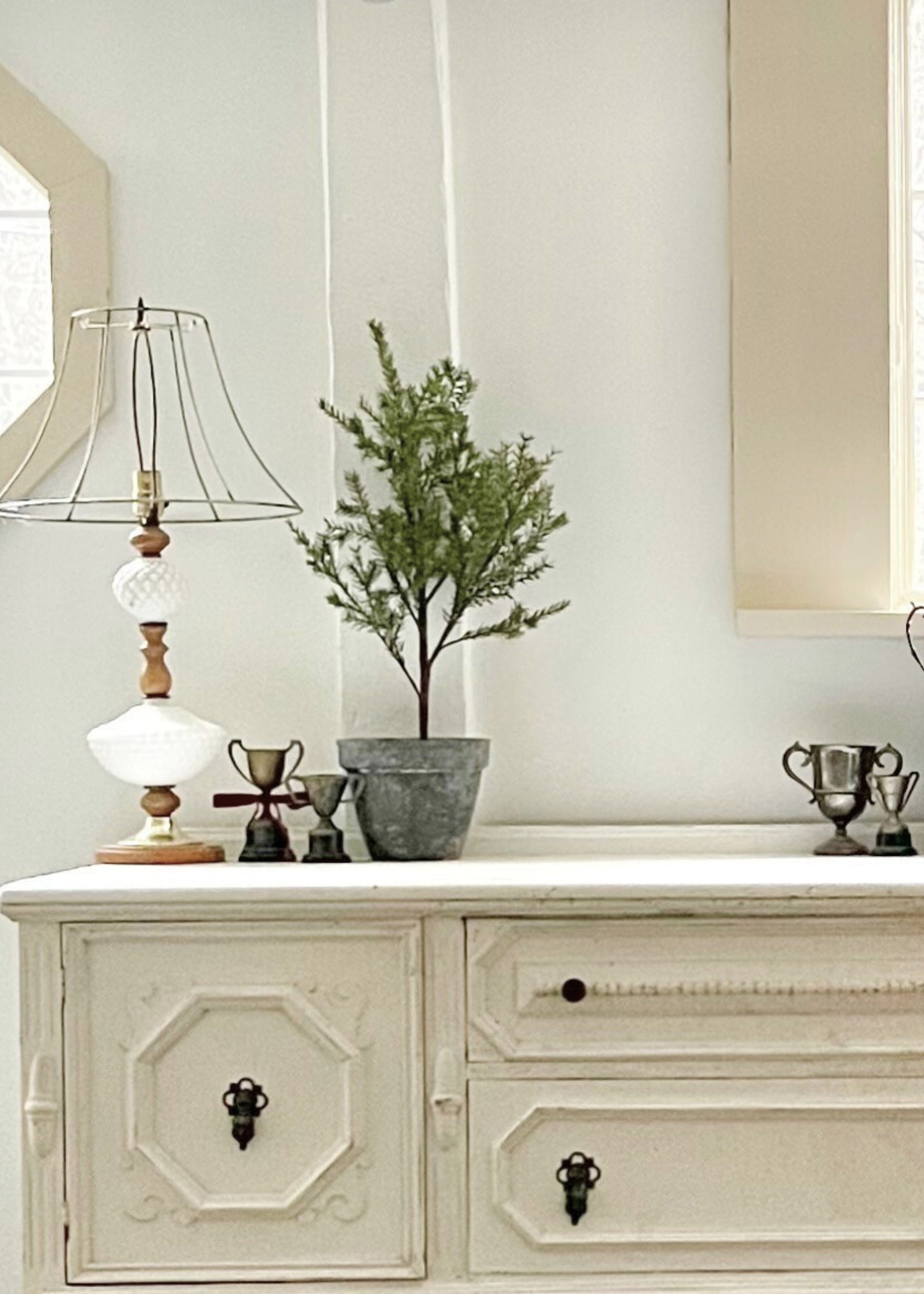 Table Top Pine Tree in Pot | Fake Potted Christmas Trees | Afloral