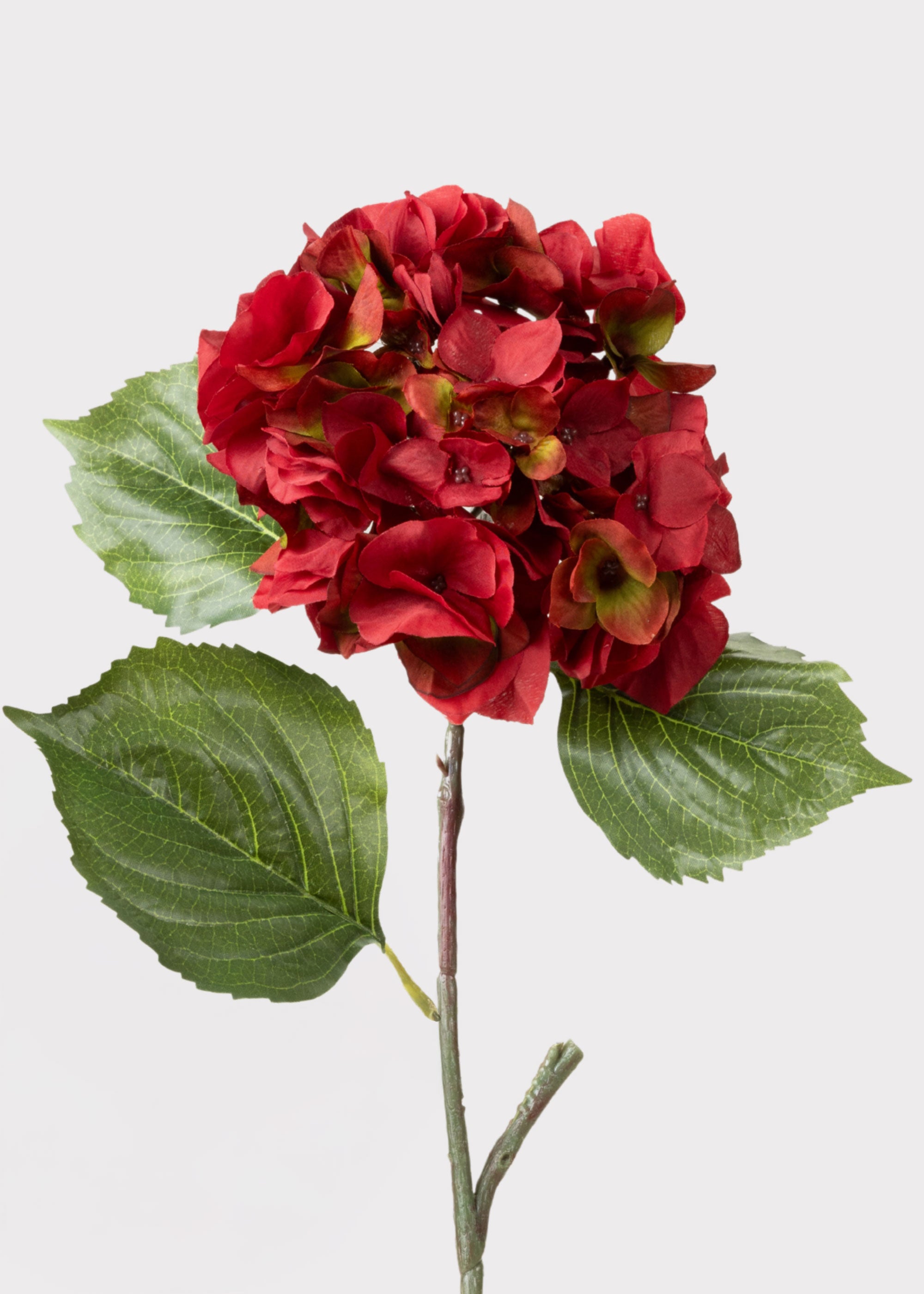 Red Hydrangea Stem | Artificial Blooming Flowers | Afloral