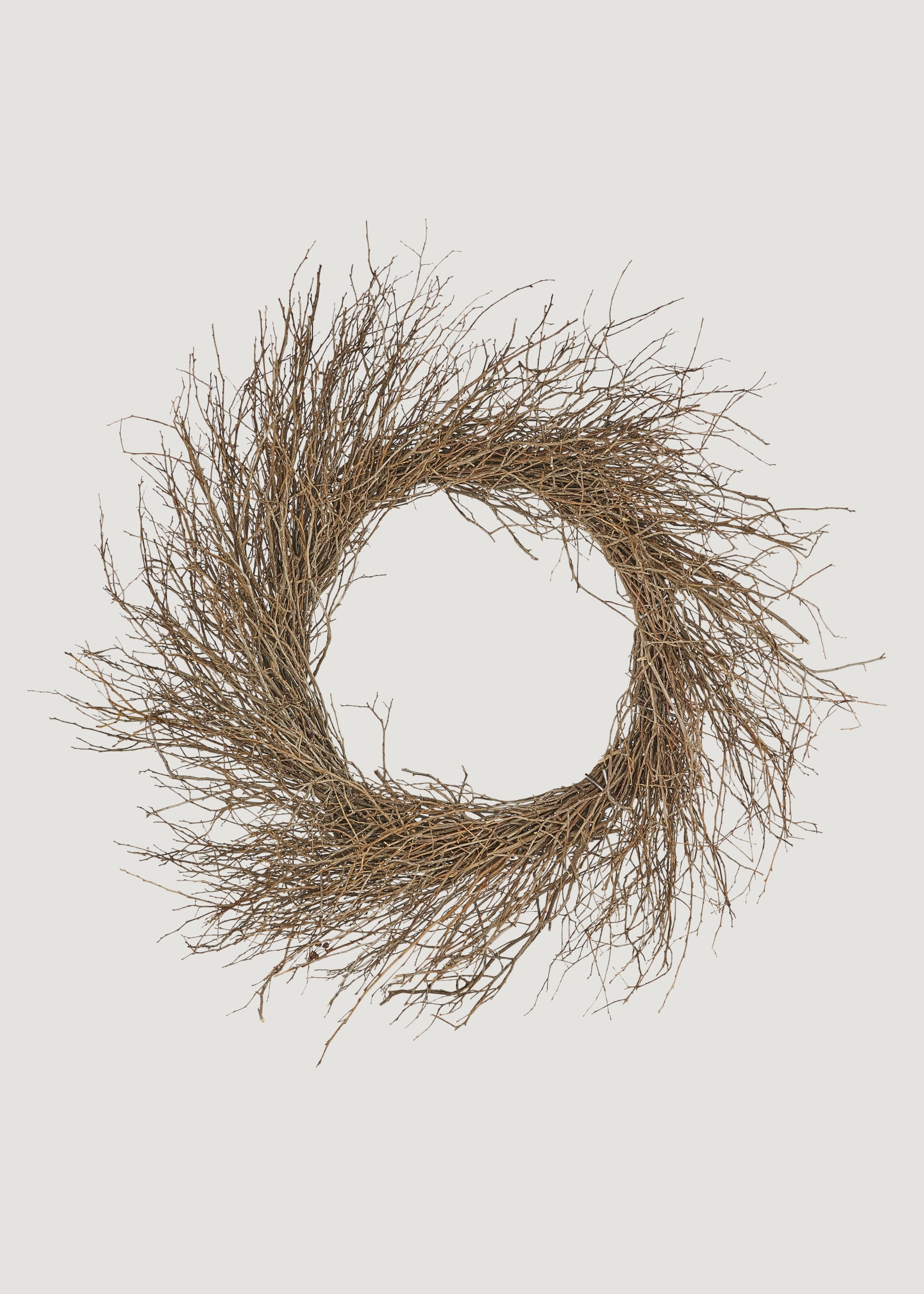 Dried Sweet Huck Branch Wreath | Natural Botanical Decor | Afloral