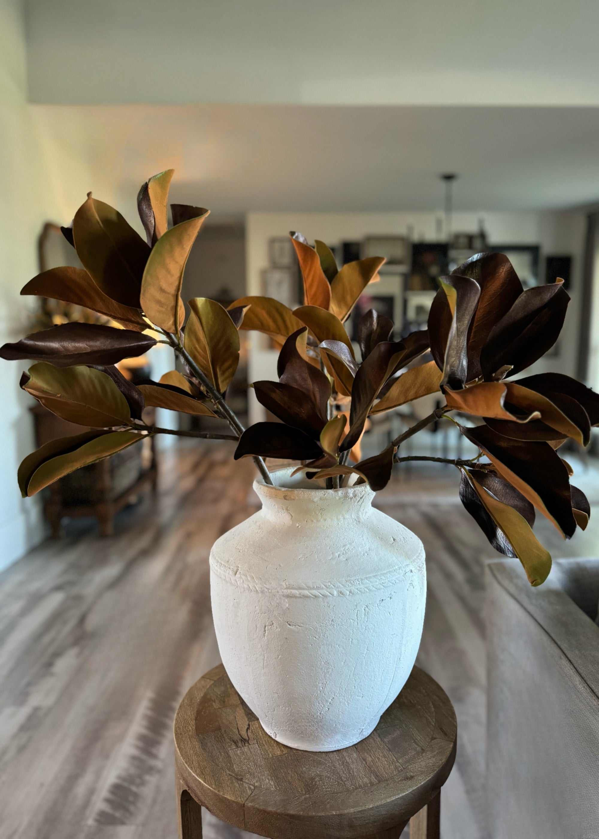 Autumn Brown Magnolia Leaf Branch | Faux Fall Branches at Afloral.com